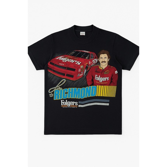 Shirts | Vtg 8s Tim Richmond Nascar Tshirt Folgers Race Car Graphic ...
